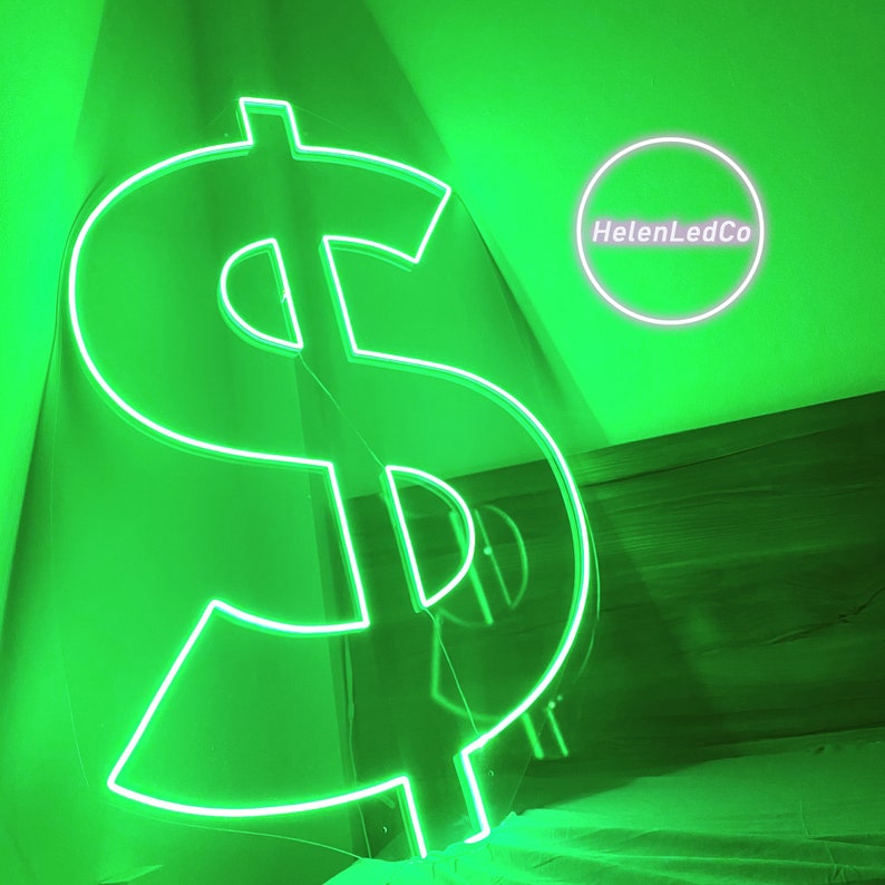 Dollar Led Neon Sign for Bussiness Office home Room Shop - Etsy