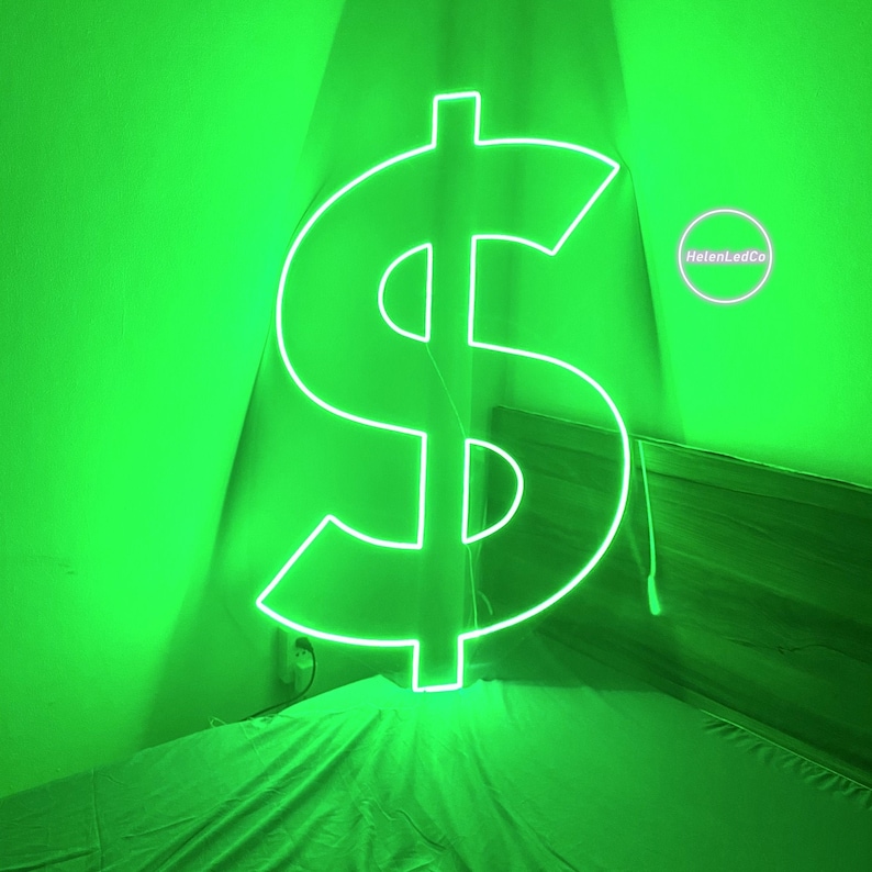 Dollar Led Neon Sign for Bussiness Office home Room Shop - Etsy