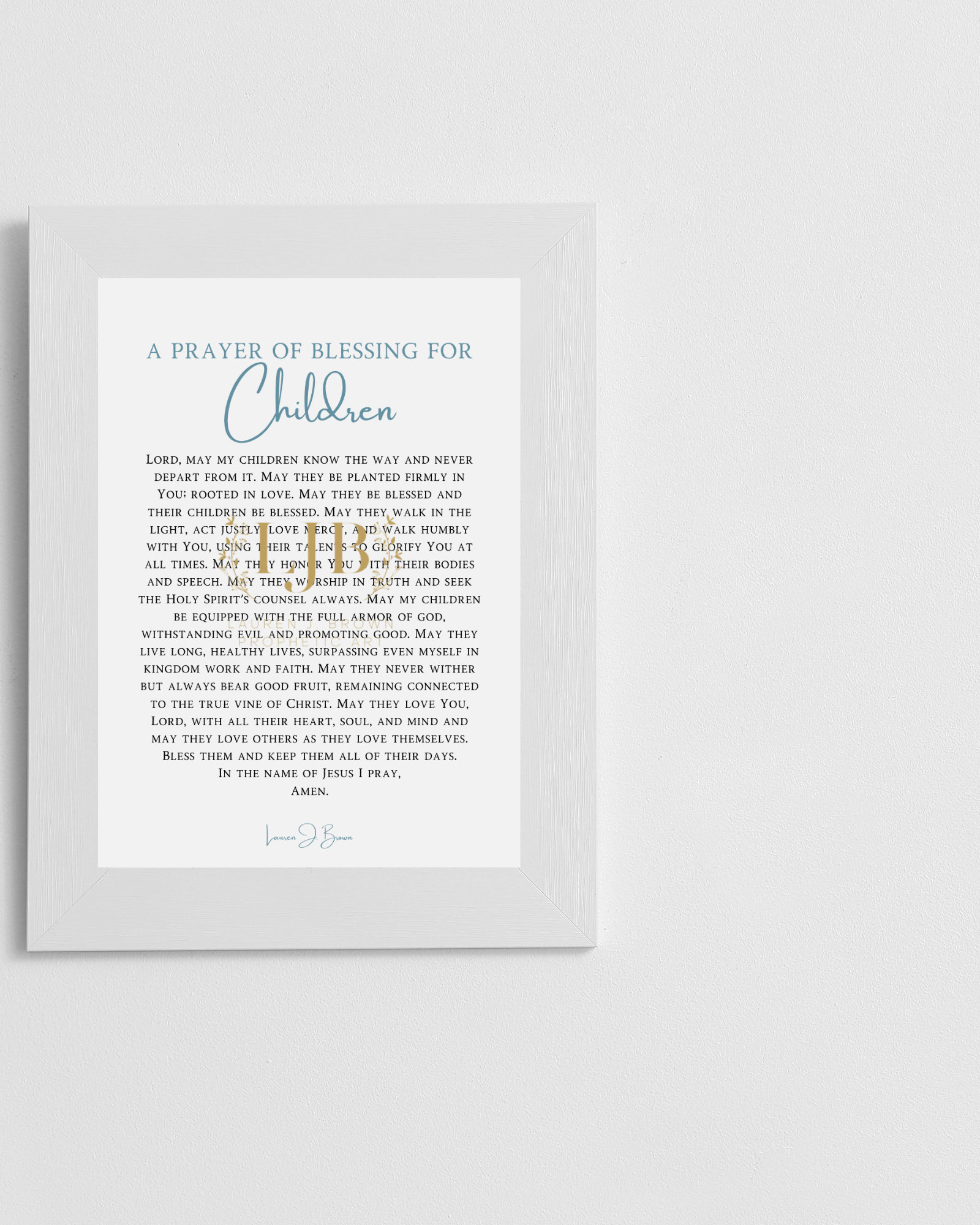 Prayer of Blessing for Children - Etsy