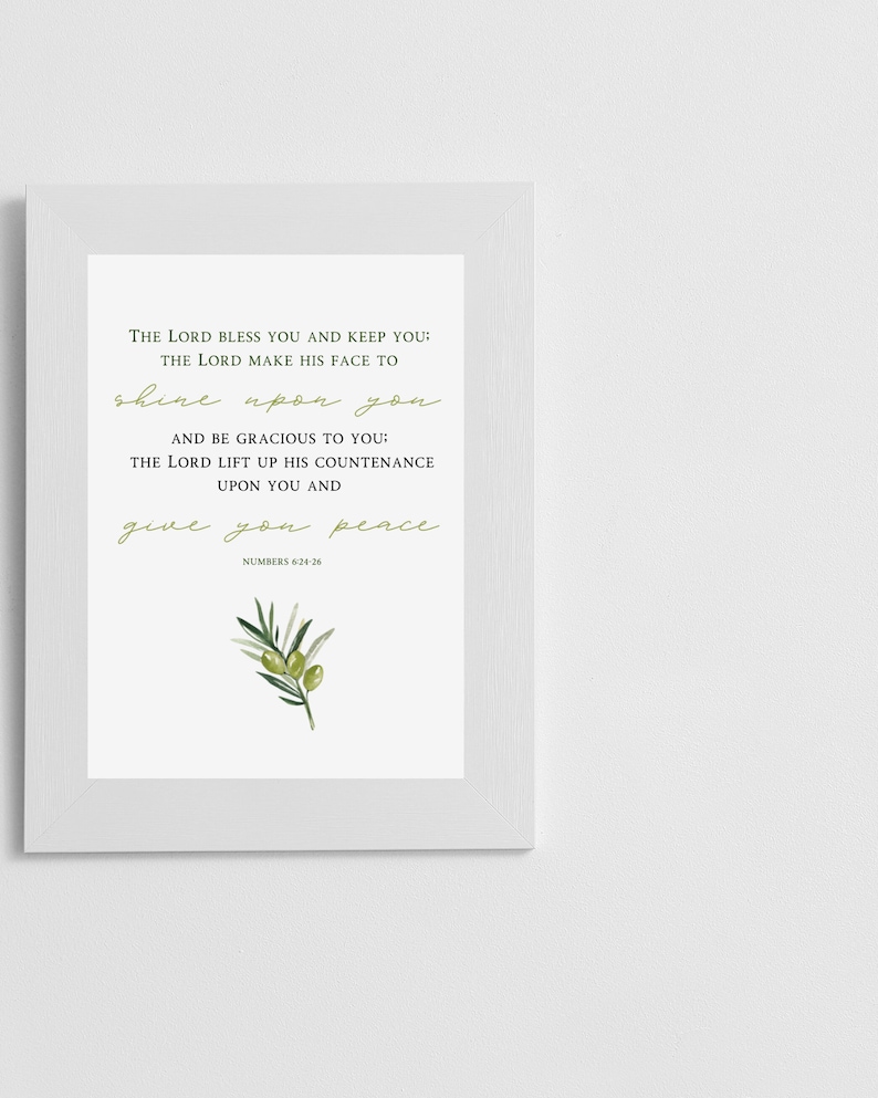 Aaronic Blessing Poster Digital Print - Etsy