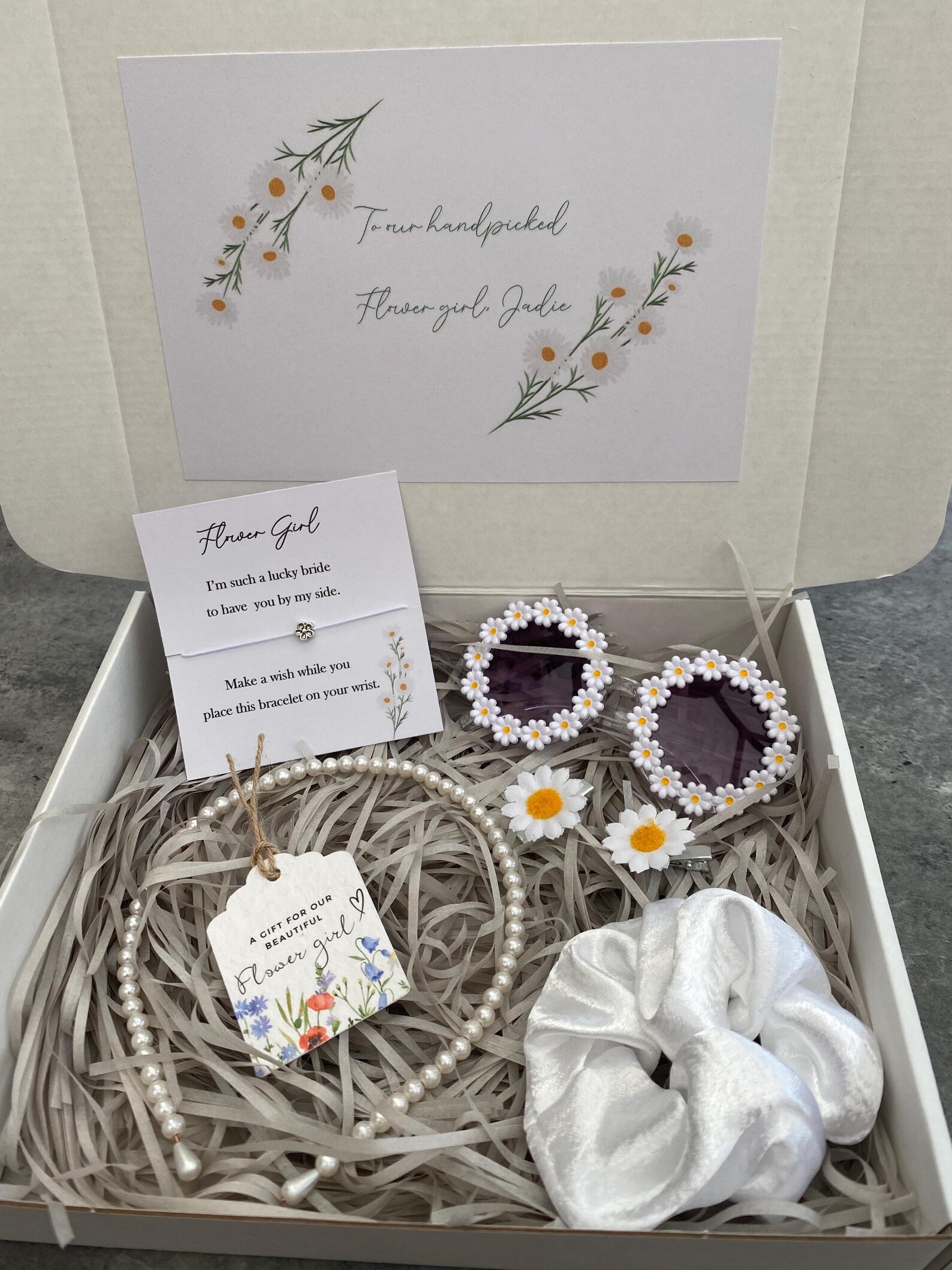 Flower Girl Gift Box - Etsy UK