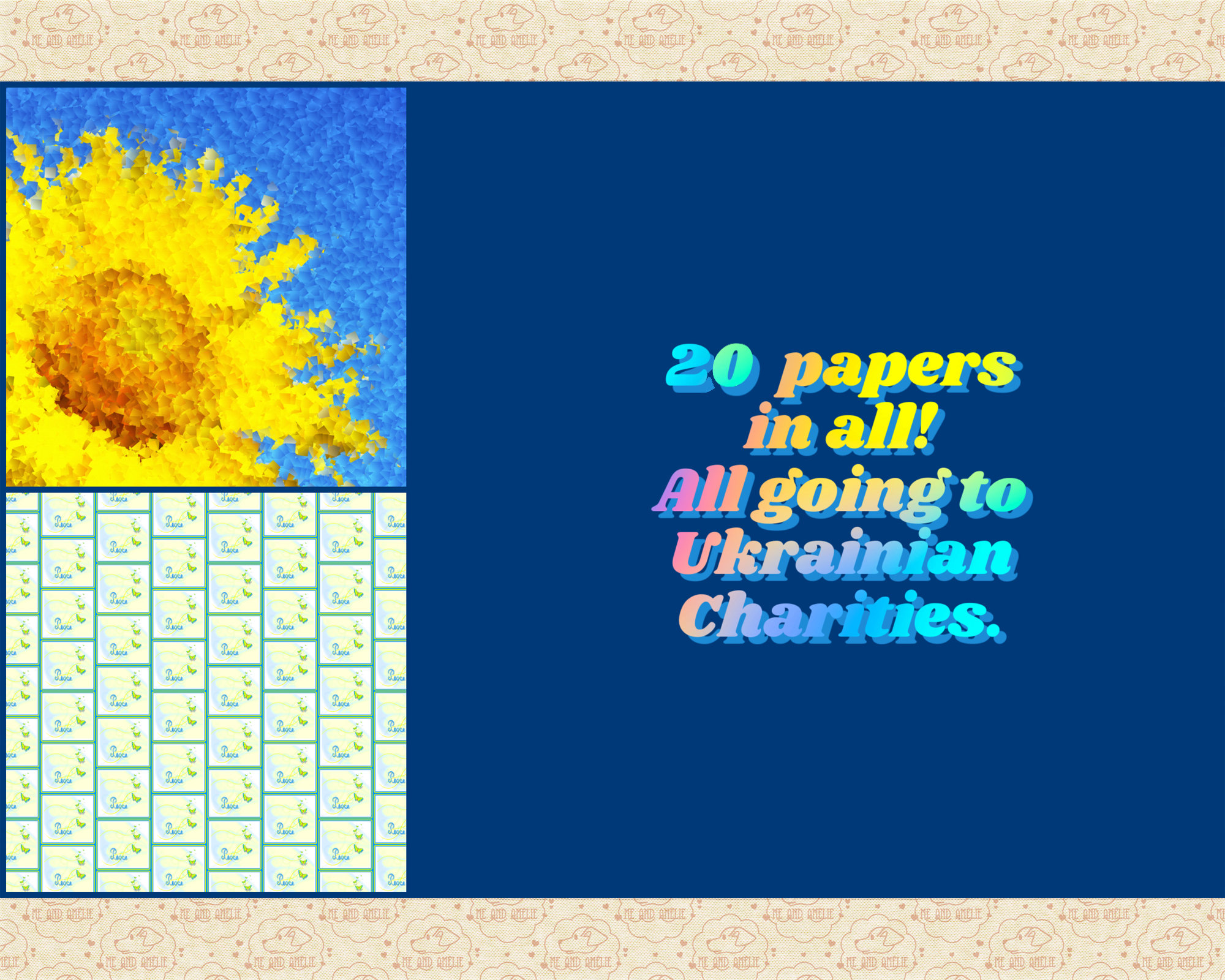 Ukraine Sunflower Digital Paper Pack, Scrapbooking Papers (digital ...