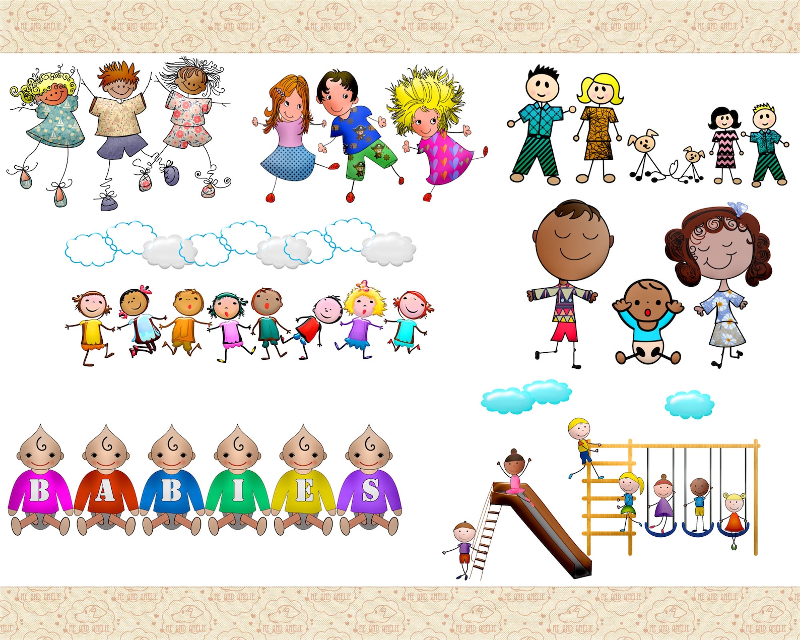 Stick Figures of Many Types Clip Artpeople Stick - Etsy