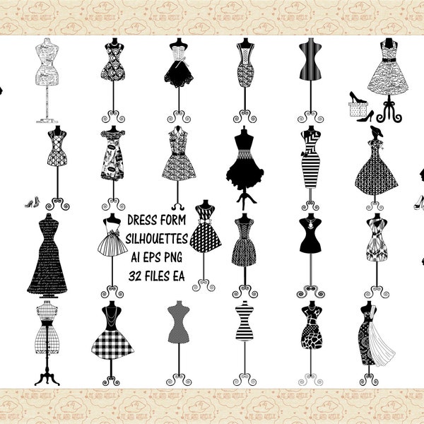 Dress Form Clipart - Etsy