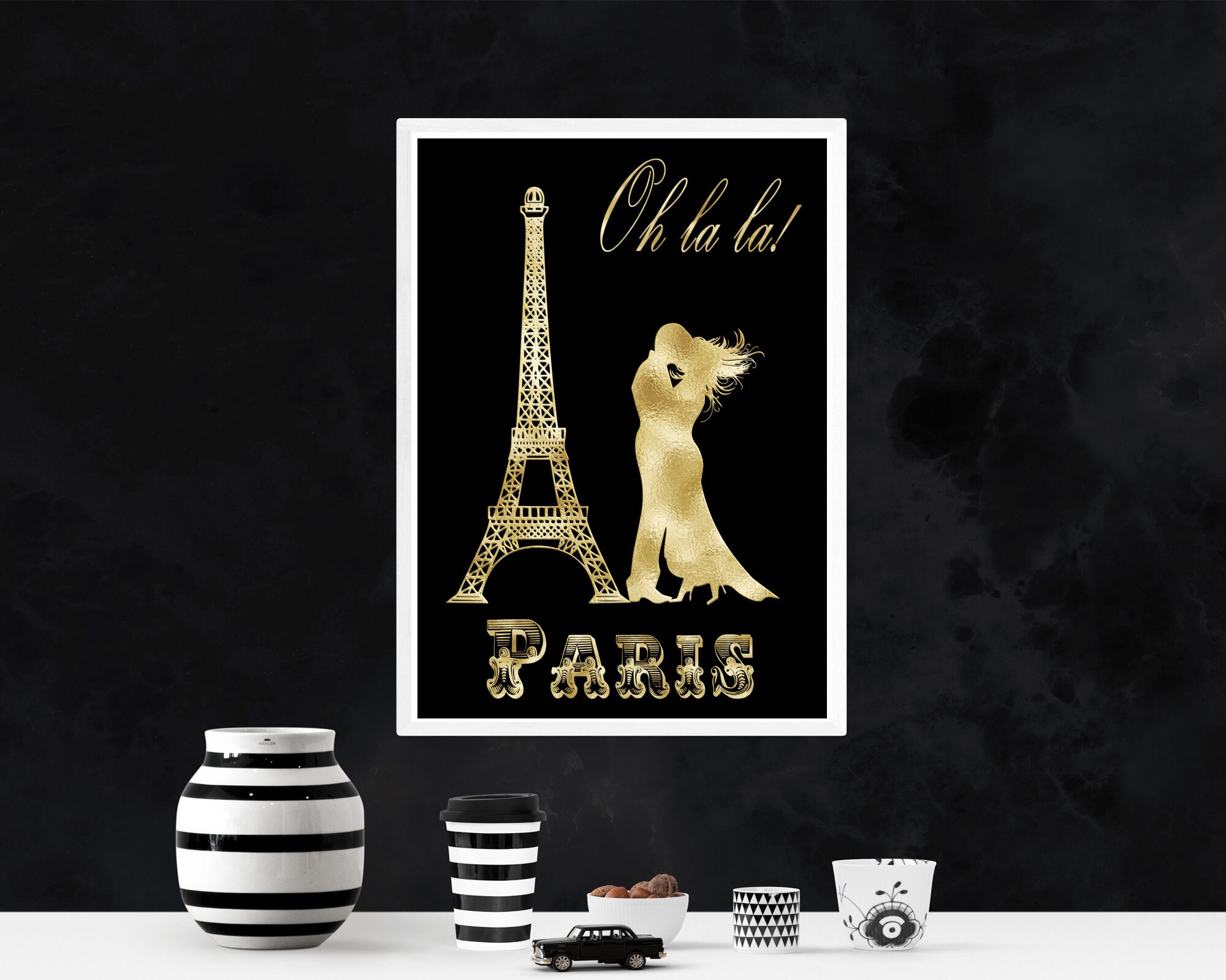 Gold Foil Paris Clipart Gold Eiffel Tower French Clipart - Etsy