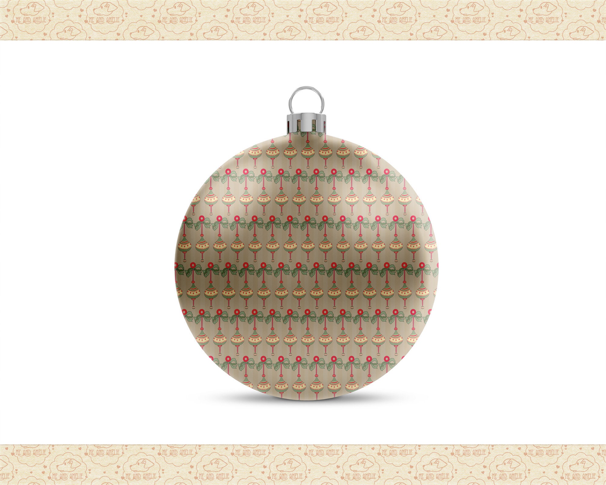 Christmas Kraft Digital Papers W/retro Patterns Brown Paper - Etsy