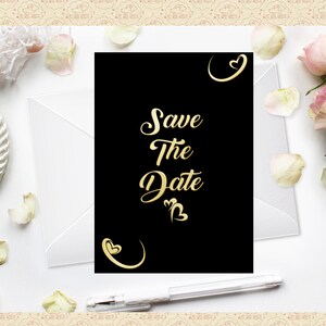 Gold Foil Hearts Clip Art, Swirl Hearts, Unique Hearts, Gold Foil ...