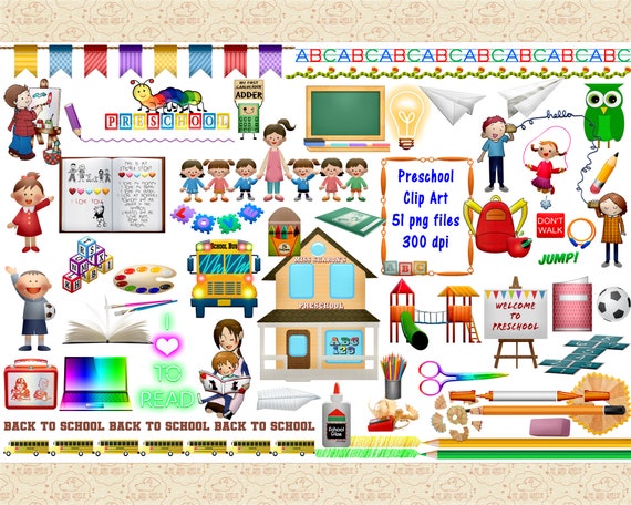 Clipart Vorschule Im