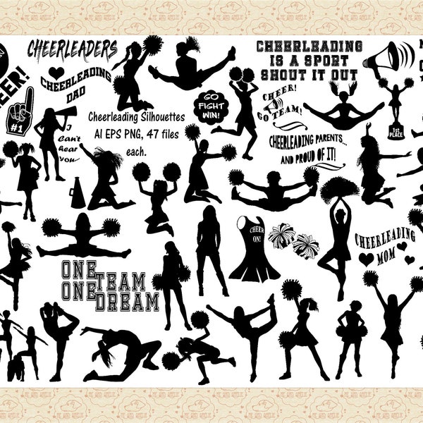 Cheerleader Clip Art - Etsy