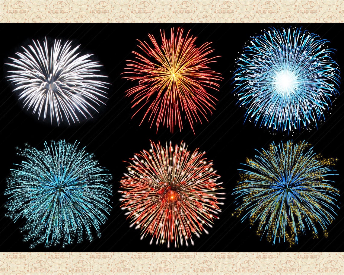 Fireworks Clip Art Independence Day 4th of July - Etsy