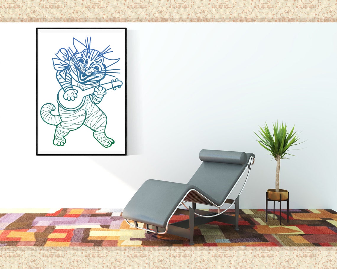 Vintage Louis Wain Cats Vector AI EPS not Svg and PNG - Etsy