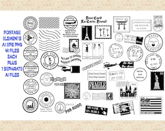 Vintage stempel svg - Etsy Nederland