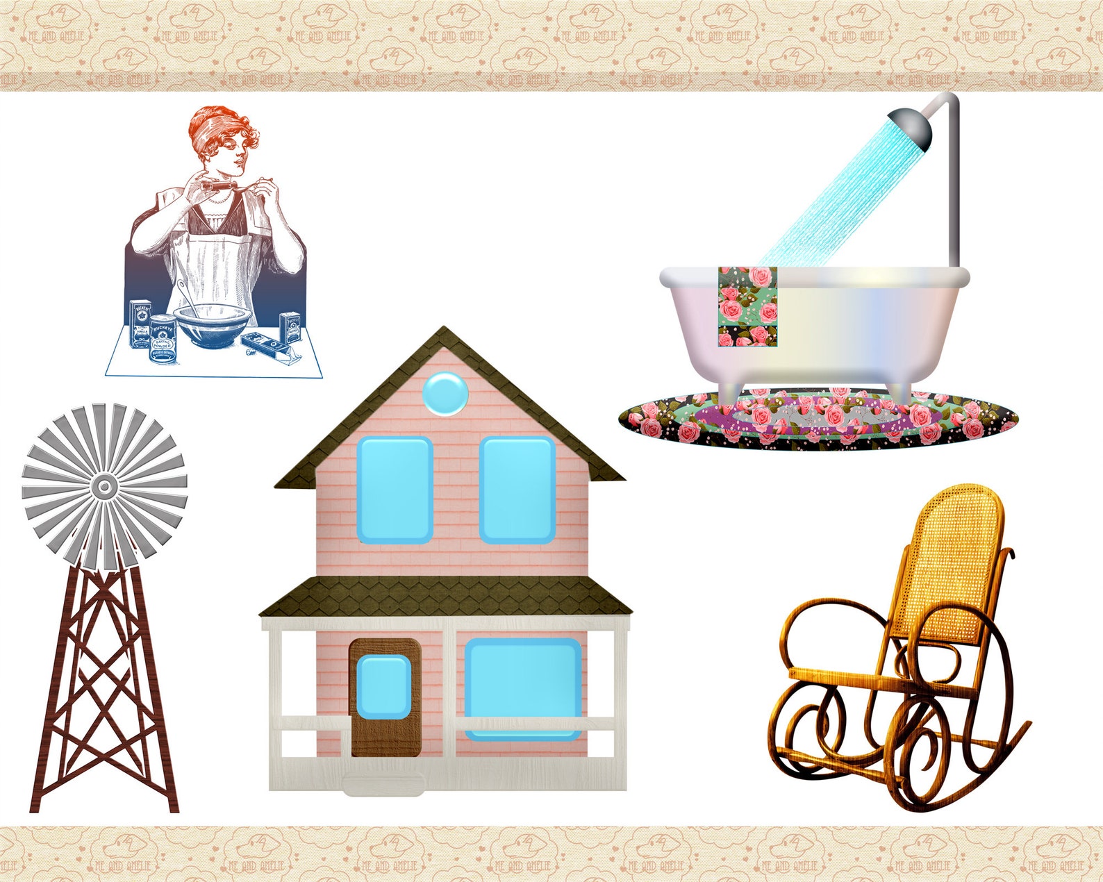 Farmhouse Clip Art Farmhouse Kitchen Graphics Wood Stove - Etsy