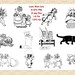 Vintage Louis Wain Cats Vector AI EPS not Svg and PNG Clipart, British ...
