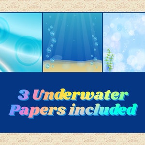 Fish & Sea Life Clipart, PLUS 3 Underwater Digital Papers, Koi Fish ...