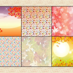 Autumn Variety Mega Bundle Digital Paper Pack, Fall Scenery, Burlap ...