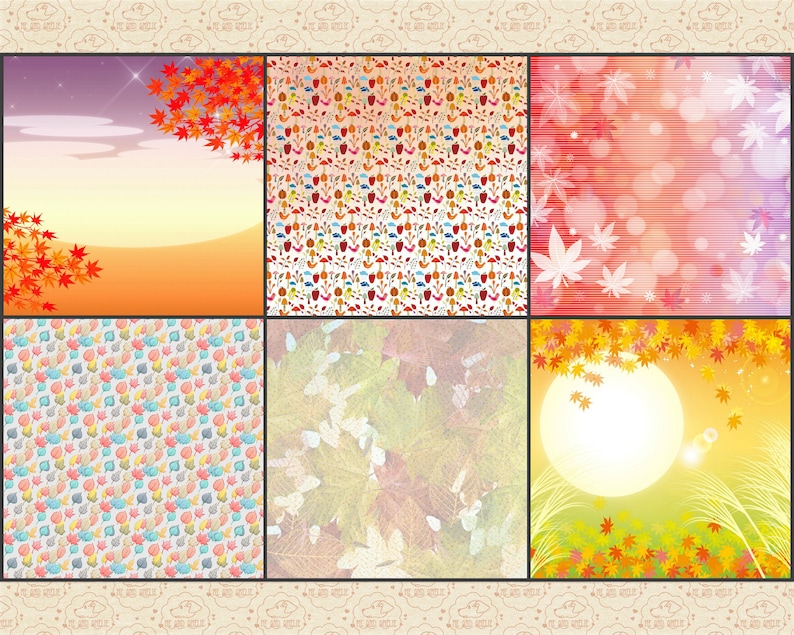 Autumn Variety Mega Bundle Digital Paper Pack Fall Scenery - Etsy