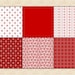 Red Variety Digital Papers, Various Red Pattern Papers, Chevron Red ...