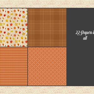 Autumn Variety Mega Bundle Digital Paper Pack, Fall Scenery, Burlap ...