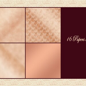 Rose Gold Foil Digital Papers, Glam Digital Paper, Blush Pink, Rose ...