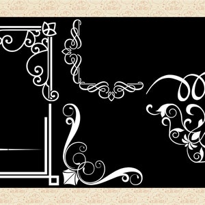 Art Deco Chalk Corner Clipart, Gatsby Style (31 PNG Files) - Etsy