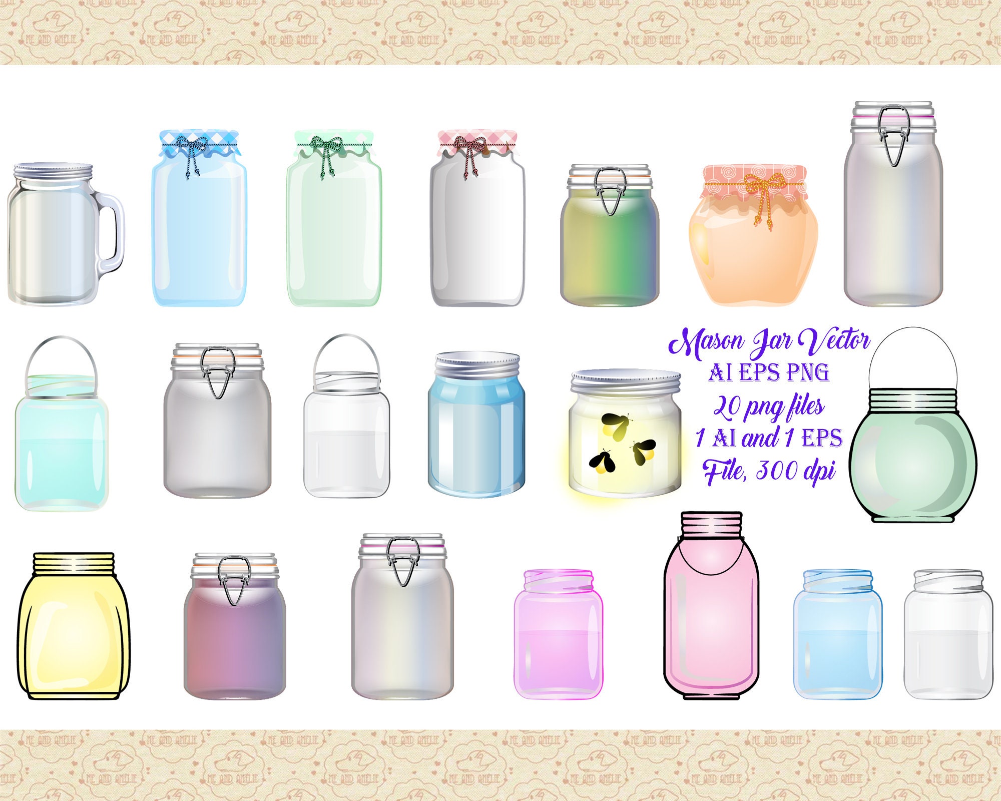 Hanging Mason Jar Graphic