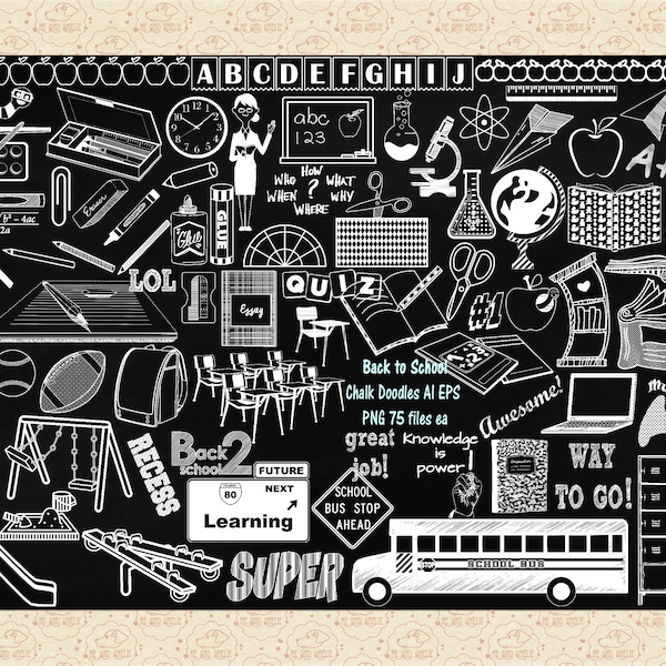 Chalk Clip Art - Etsy