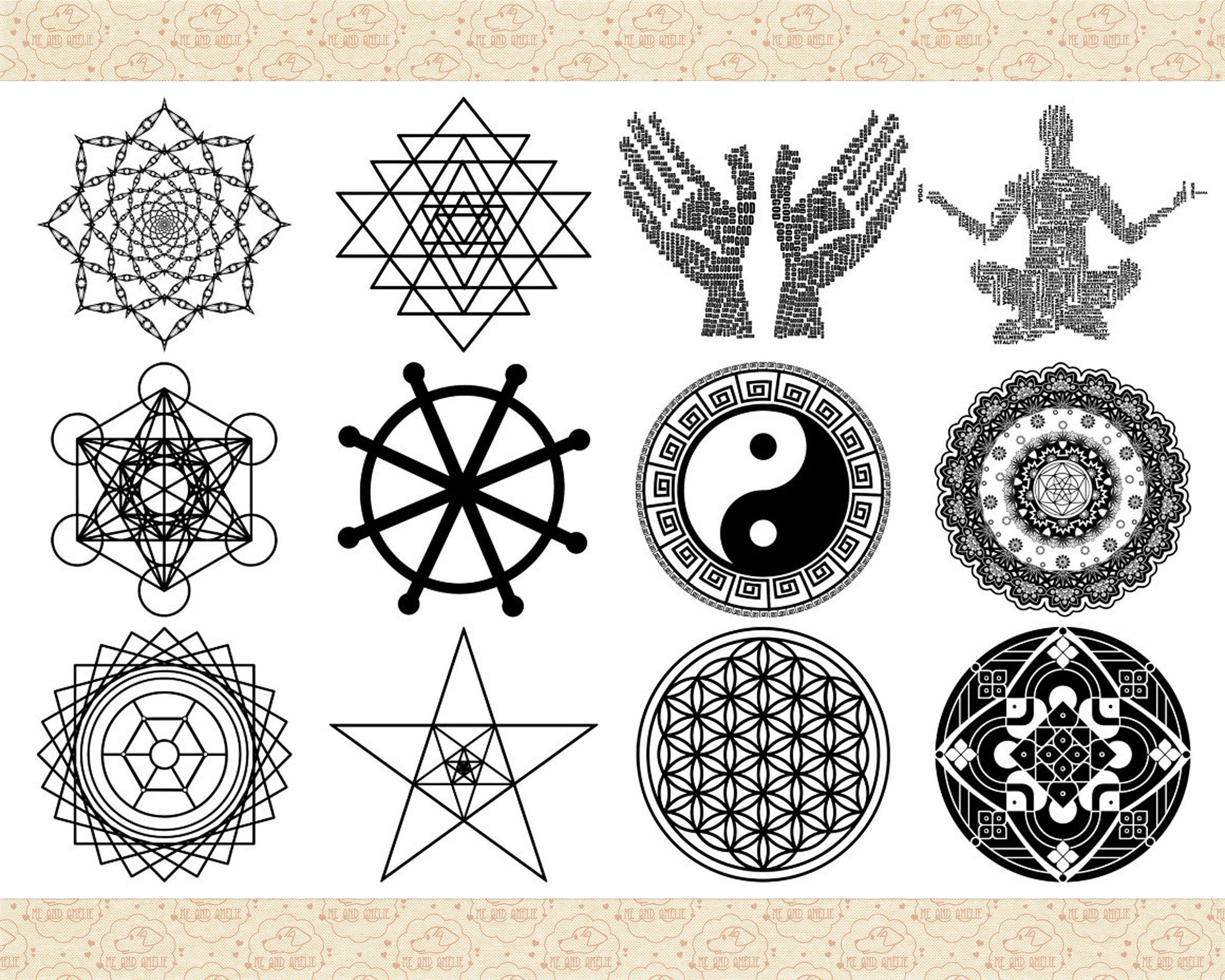 Metaphysical Silhouettes AI vector & PNG Files be Aware - Etsy