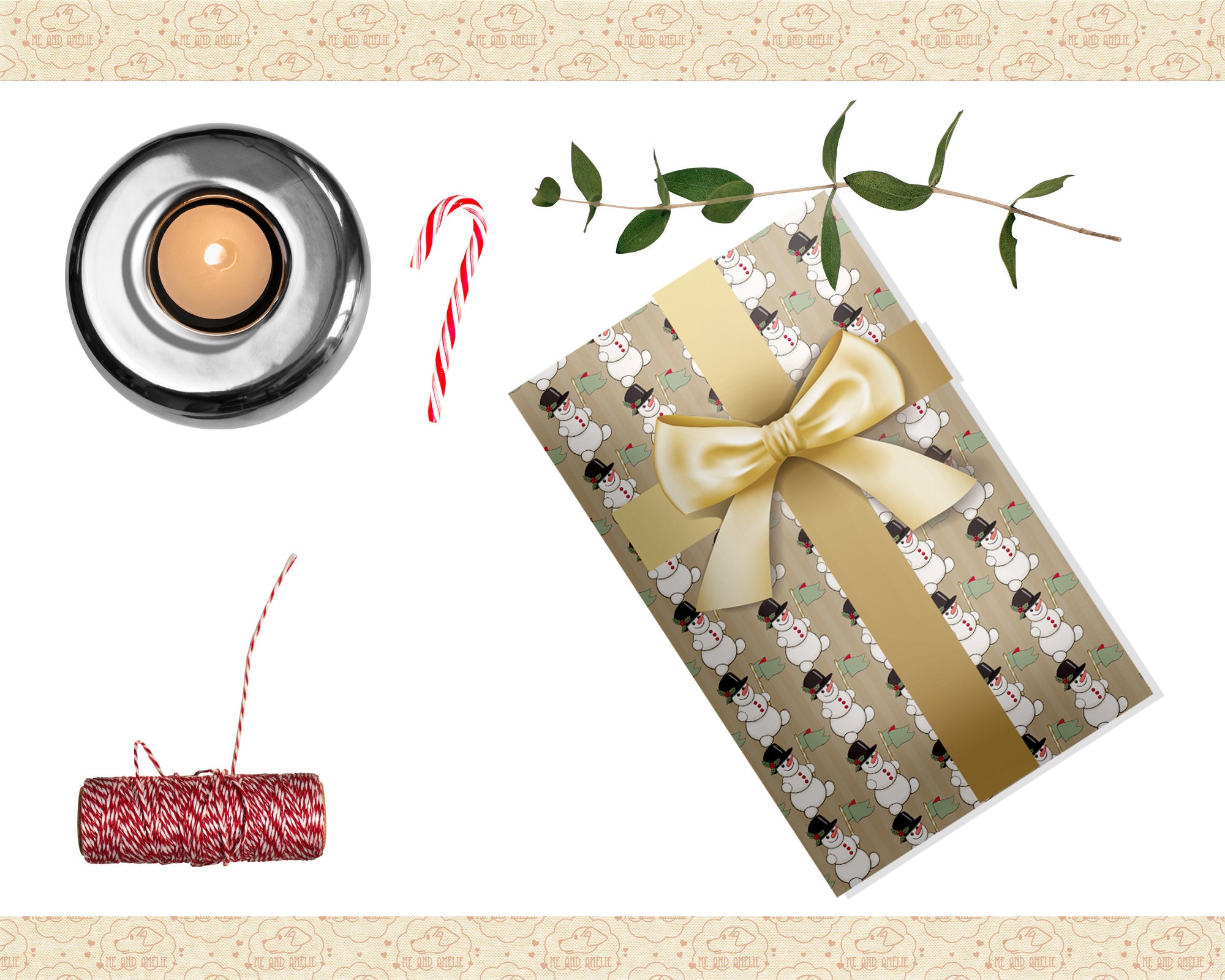 Christmas Kraft Digital Papers W/retro Patterns Brown Paper - Etsy