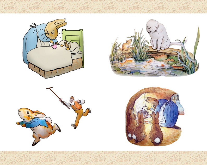 Beatrix Potter Restored Vintage Clip Art, CC0 Public Domain, Use Freely ...