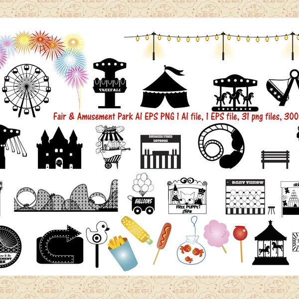 Amusement Park Svg - Etsy