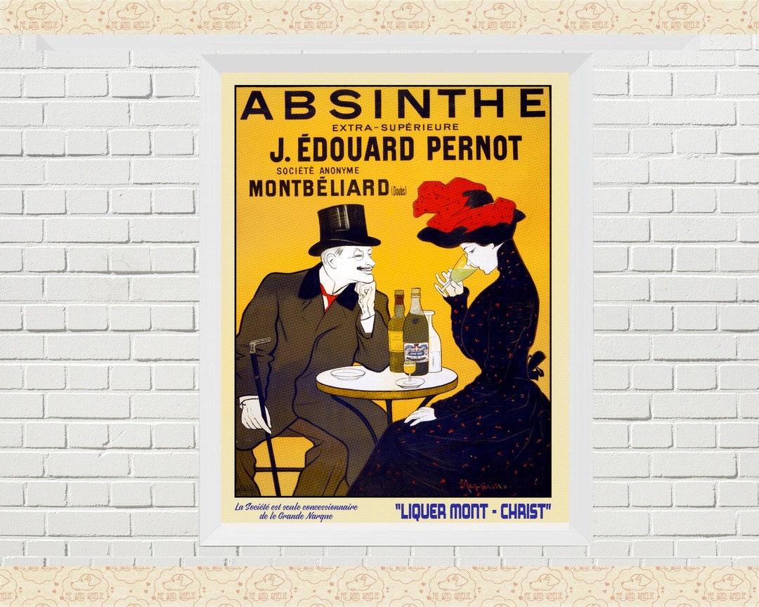 Absinthe Vintage Poster, French Poster, Also Incudes a A4 Size, Retro ...