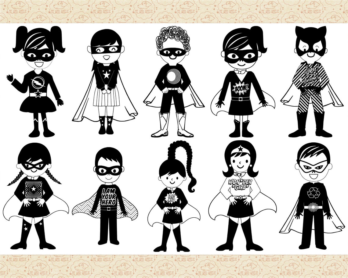 Superhero Kids Babies Silhouettes AI EPS Vector not SVG & | Etsy Superhero Kids Babies Silhouettes AI EPS Vector not SVG & | Etsy
