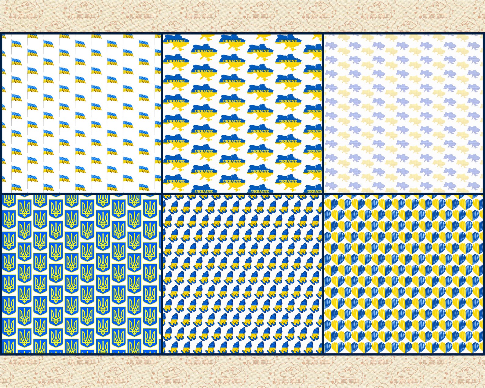 Ukraine Digital Paper Pack, Scrapbooking, Crafts (digital Download) - Etsy