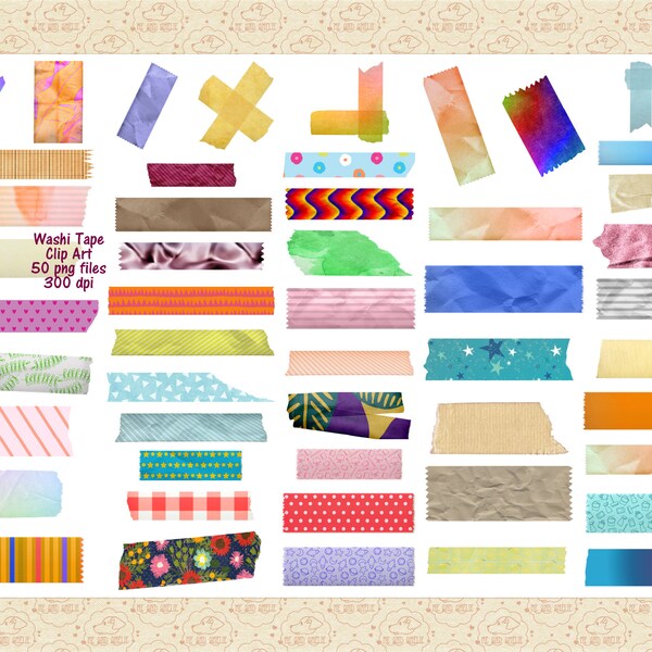 Masking Tape Clipart - Etsy
