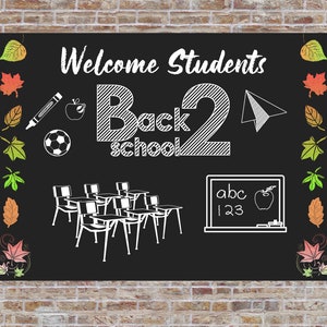 Chalk School Day Doodles Clipart, Chalkboard Clipart, Back to School ...