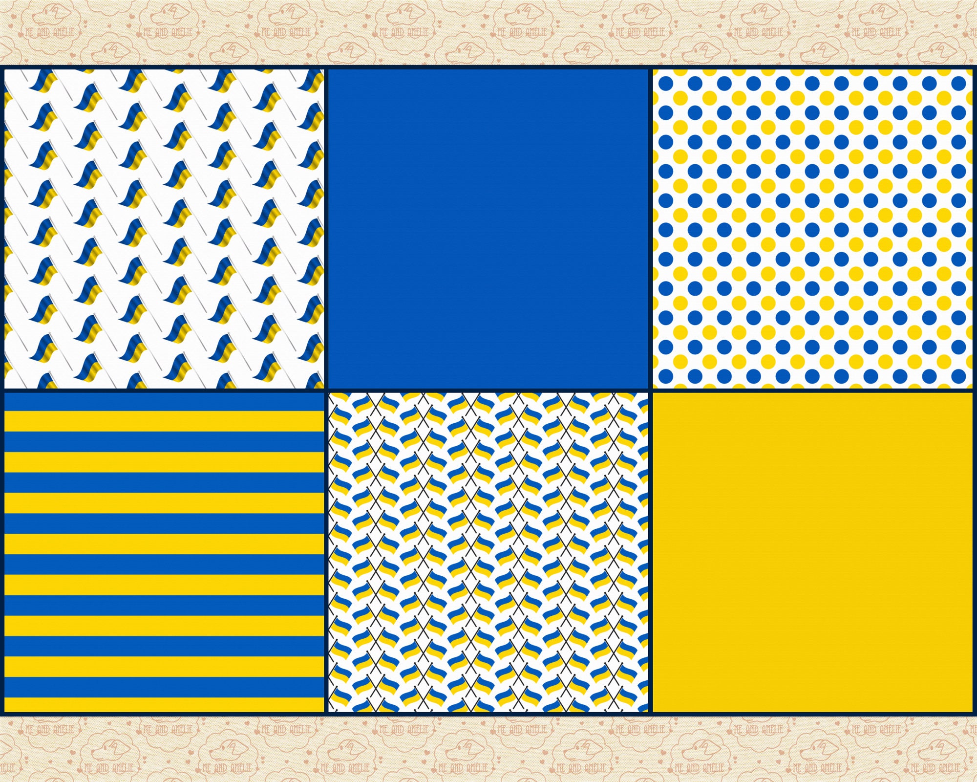 Ukraine Digital Paper Pack, Scrapbooking, Crafts (digital Download) - Etsy