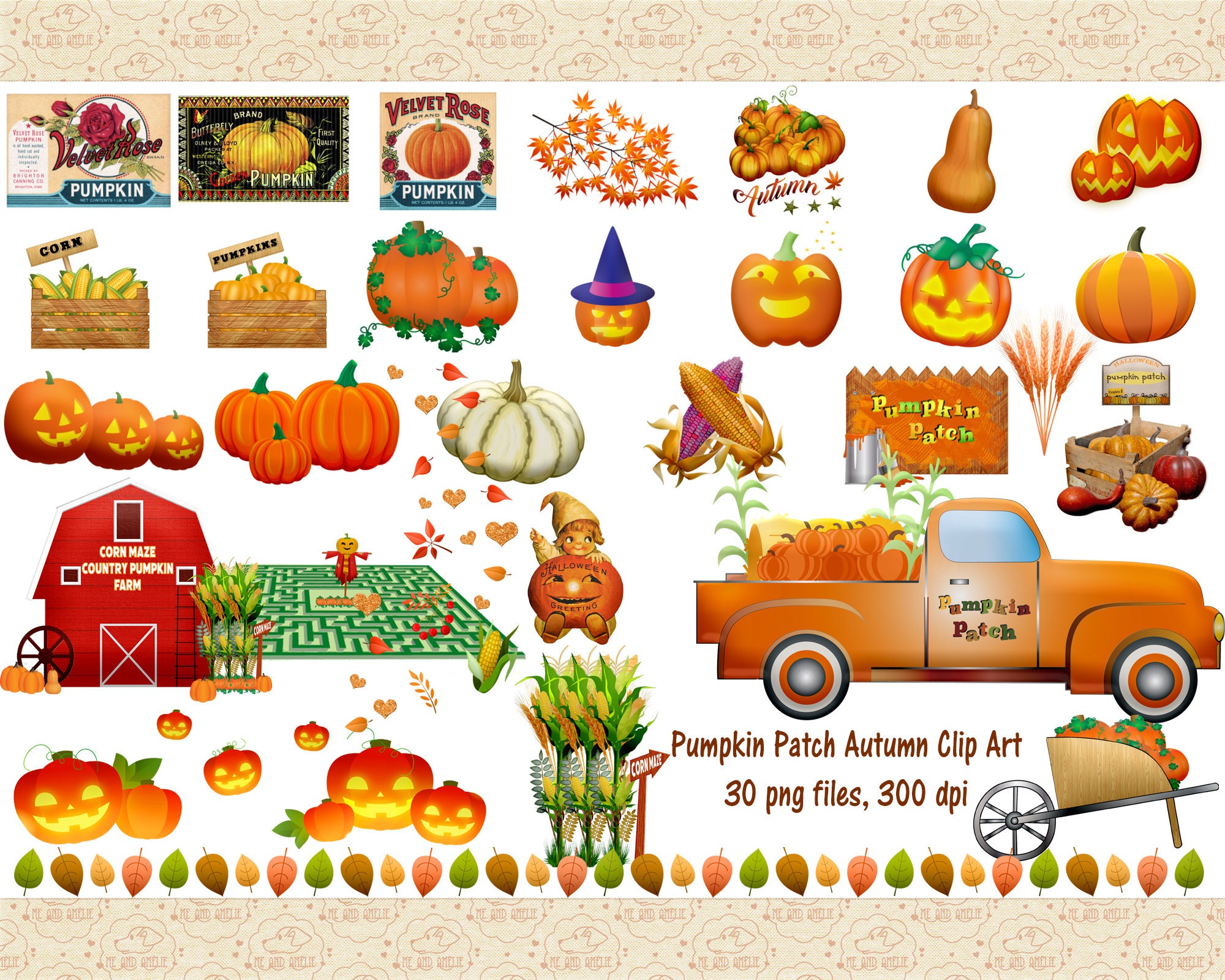 Pumpkin Patch Clip Art