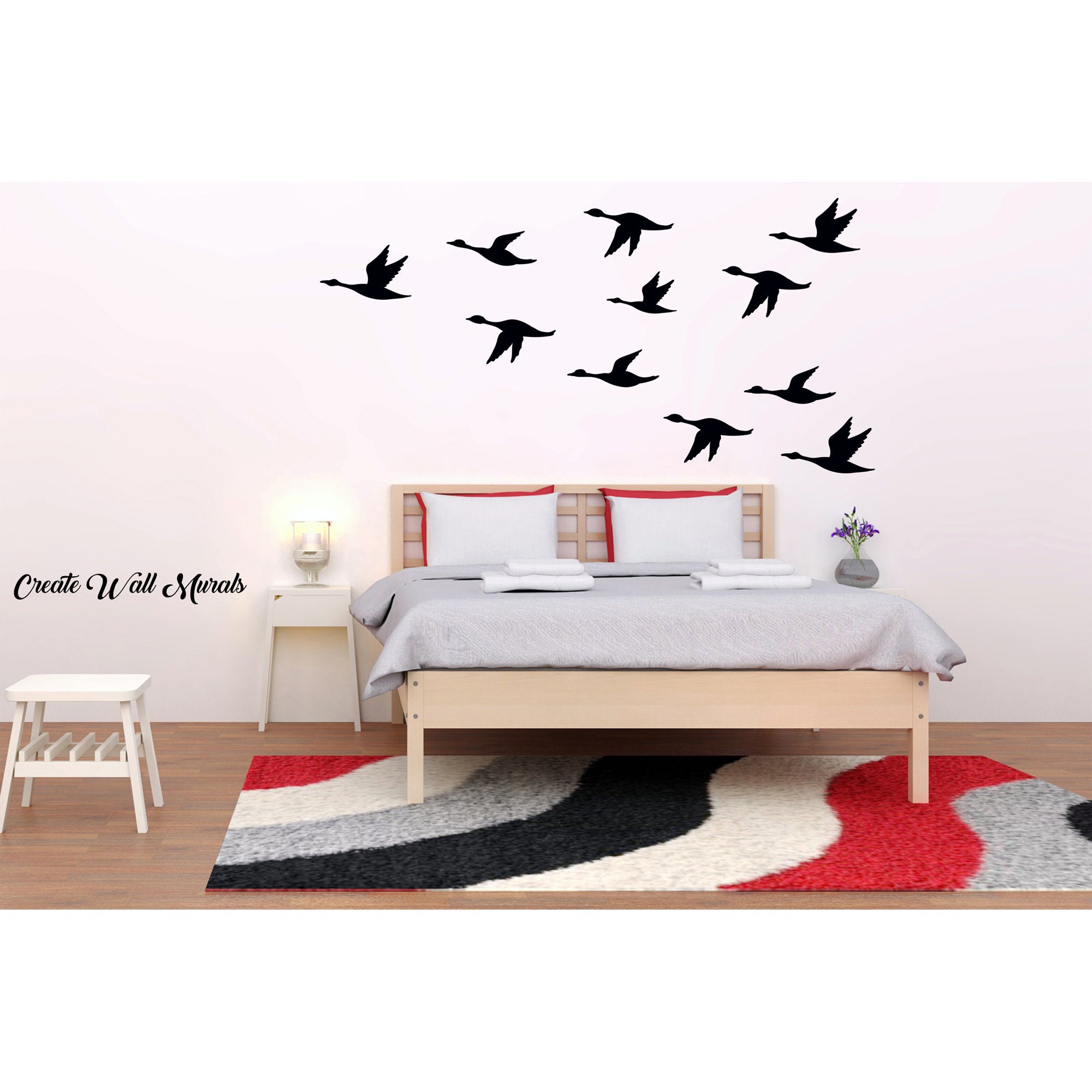 Flock of Birds Overlay Silhouettes AI EPS vector & PNG Bird - Etsy