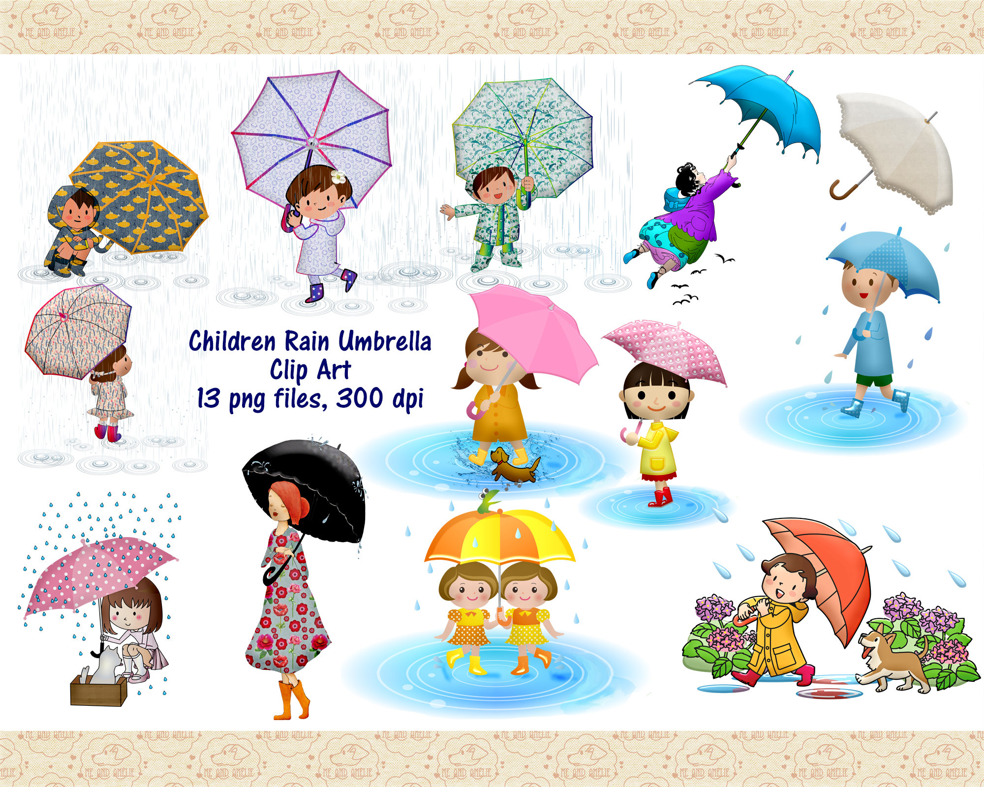 Umbrella Rain Clip Art