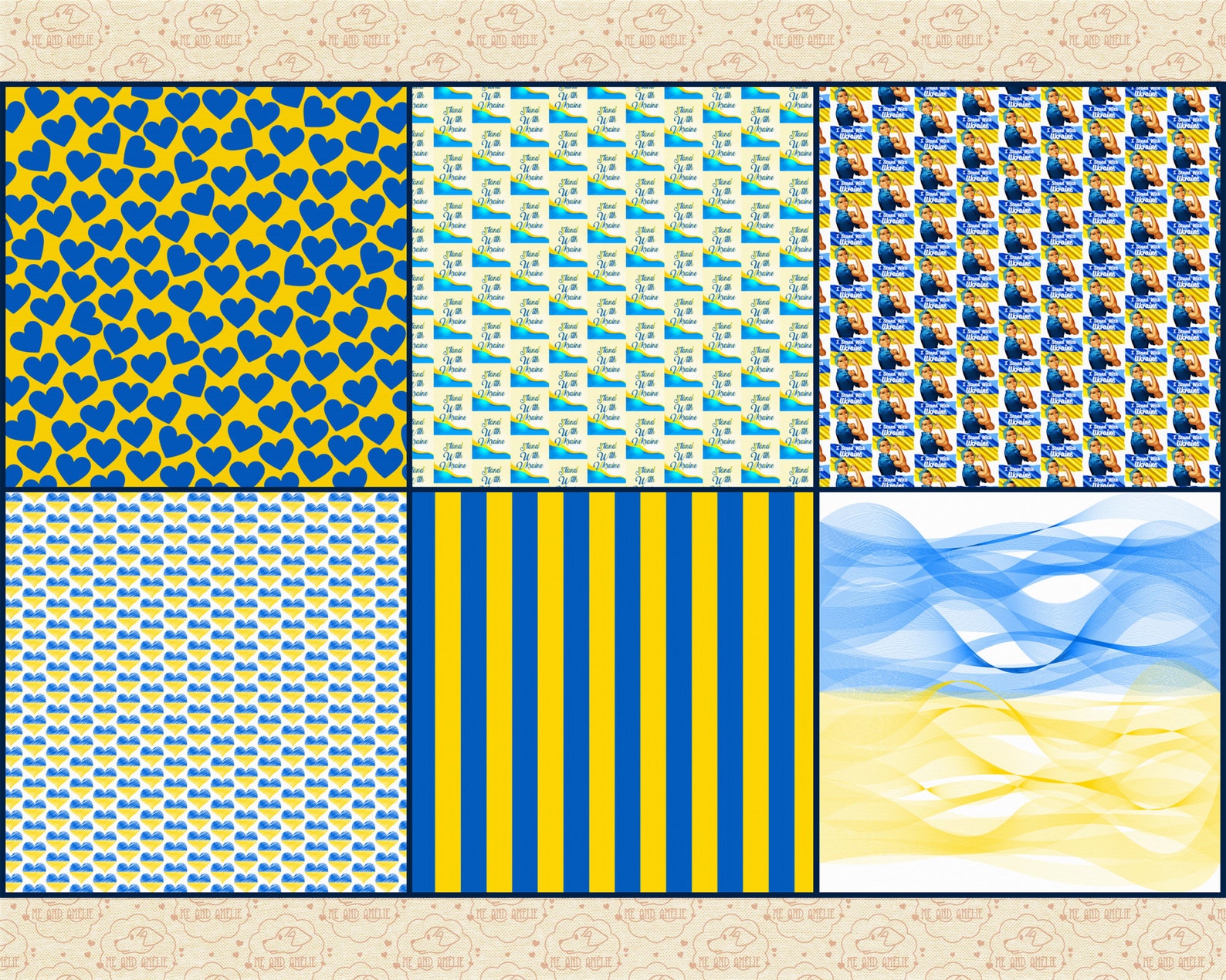 Ukraine Digital Paper Pack, Scrapbooking, Crafts (digital Download) - Etsy