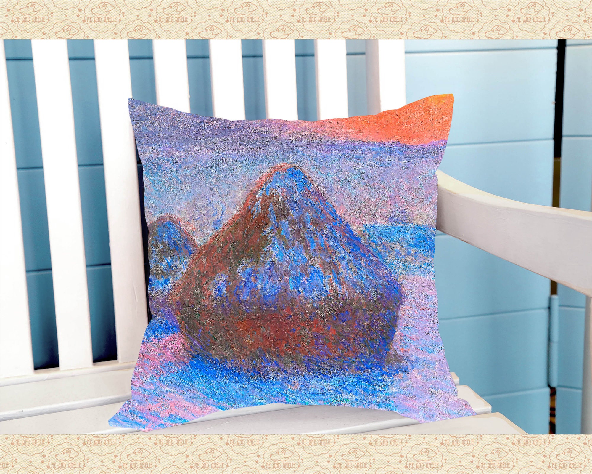 Monet's Impressionist Paintings Digital Papers, Claude Monet ...