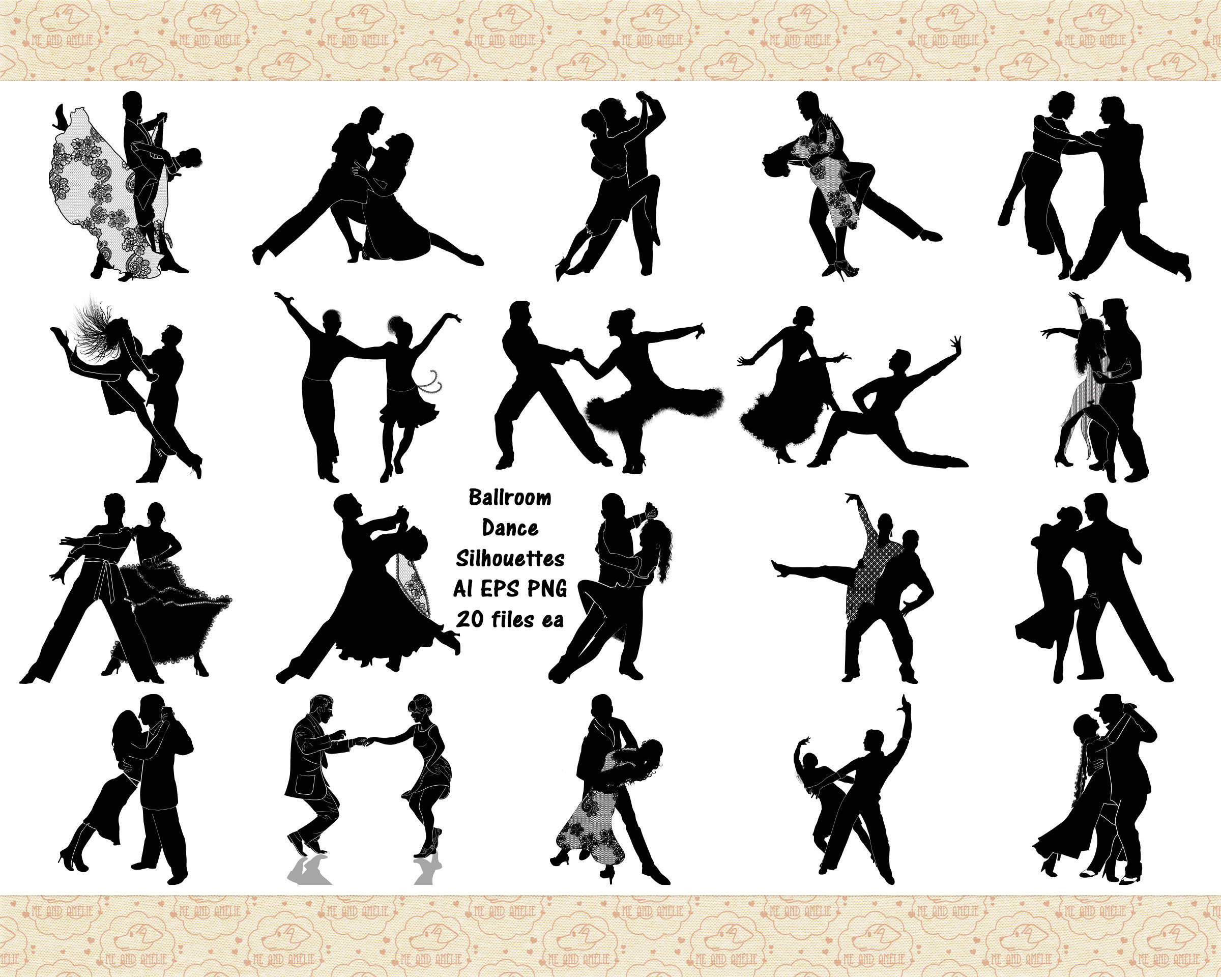 People Ballroom Dancing Clipart