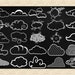 Chalk Sky Doodles Clipart, Chalkboard Clipart, Sky Elements, Sun ...