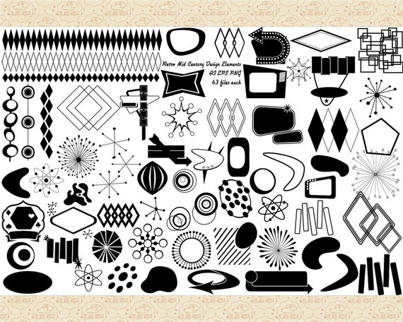 1950s Graphic Design Elements