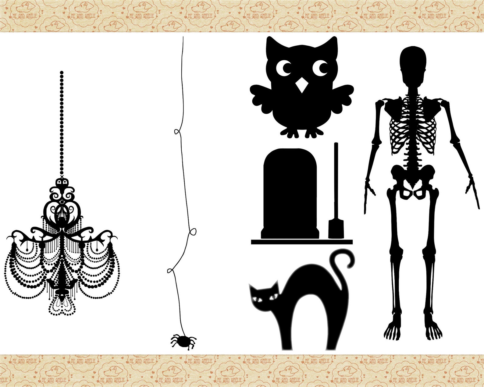 Halloween Traditional Clip Art AI EPS PNG no Svg Jack O - Etsy