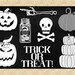 Halloween Chalkboard Clip Art Chalk Pumpkins Haunted House - Etsy