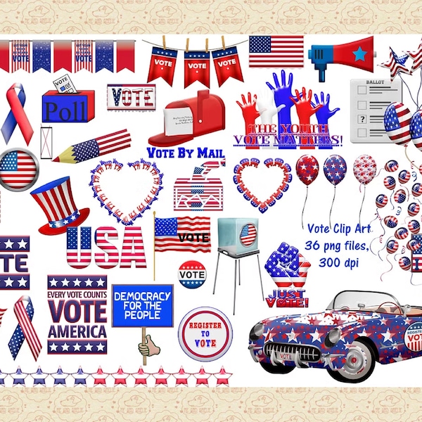 Election Day Clipart - Etsy
