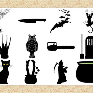 Halloween Traditional Clip Art, AI EPS PNG (no Svg), Jack O Lantern ...