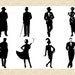 Gatsby Flappers & Mobsters, AI EPS PNG, (no Svg)roaring 20s, 1920s ...
